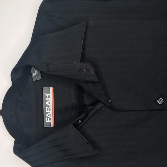 Farah | Shirts | Farah Button Down Long Sleeve Shirt Black Xl | Poshmark